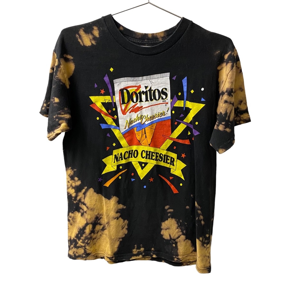 Men's Vintage Dorito's Nacho Cheesier Bleach Tie Dye … - Gem